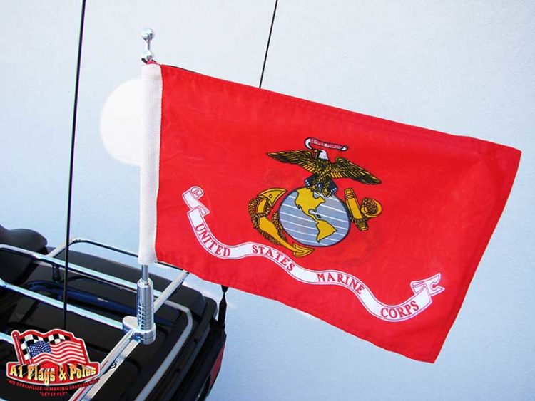 Ramp Flagpole Mount - Toy Haulers, RV's, Trailers, NASCAR, Tailgating ...