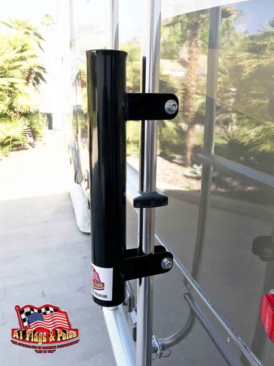 Ramp Flagpole Mount - Toy Haulers, RV's, Trailers, NASCAR, Tailgating ...